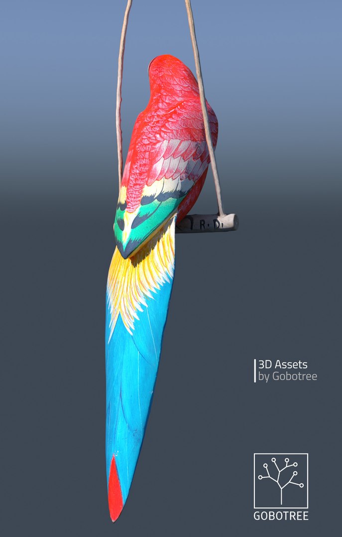 Decorative Parrot 3D - TurboSquid 1386753