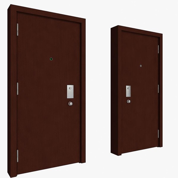 entrance security door 01 3d model