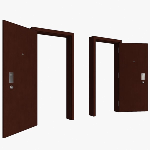 entrance security door 01 3d model