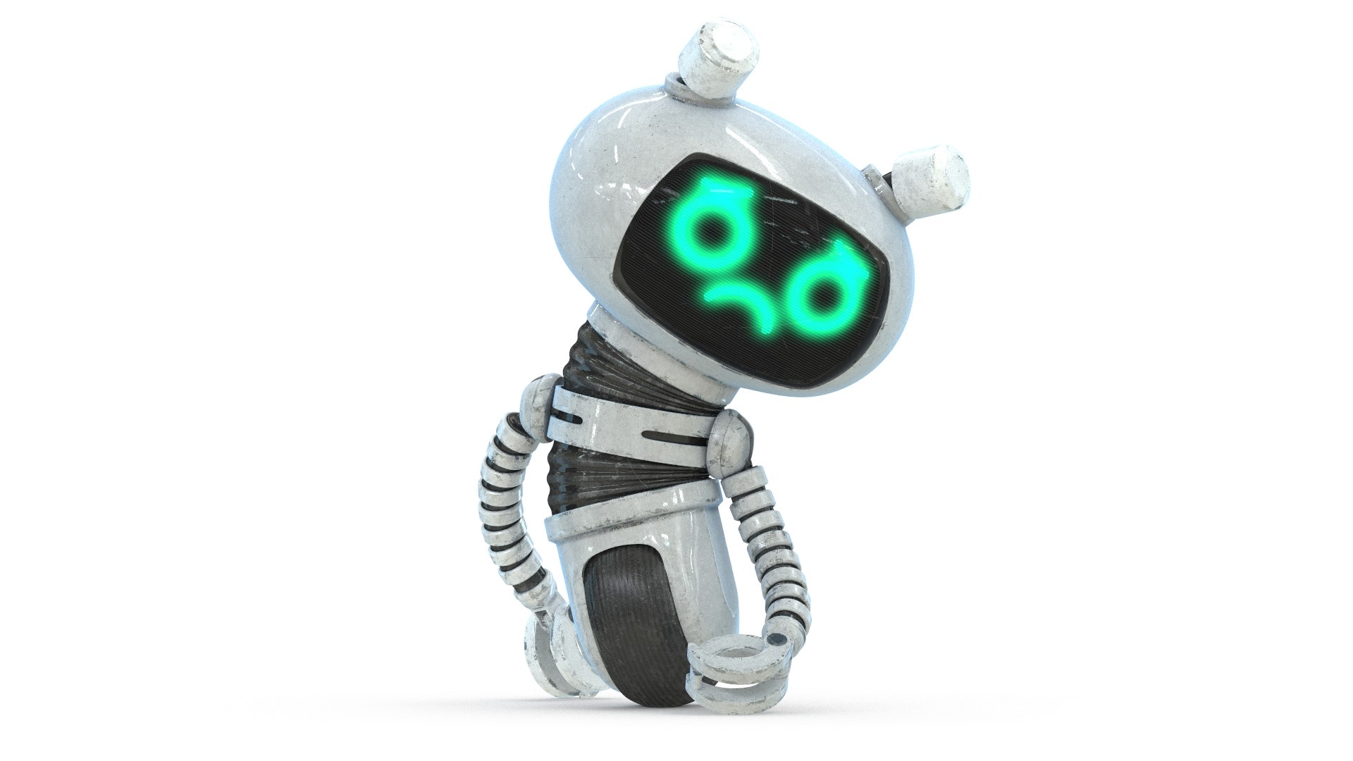 Cute Robot - Rigged 3D Character With 4K Textures 3D Model - TurboSquid 2490862