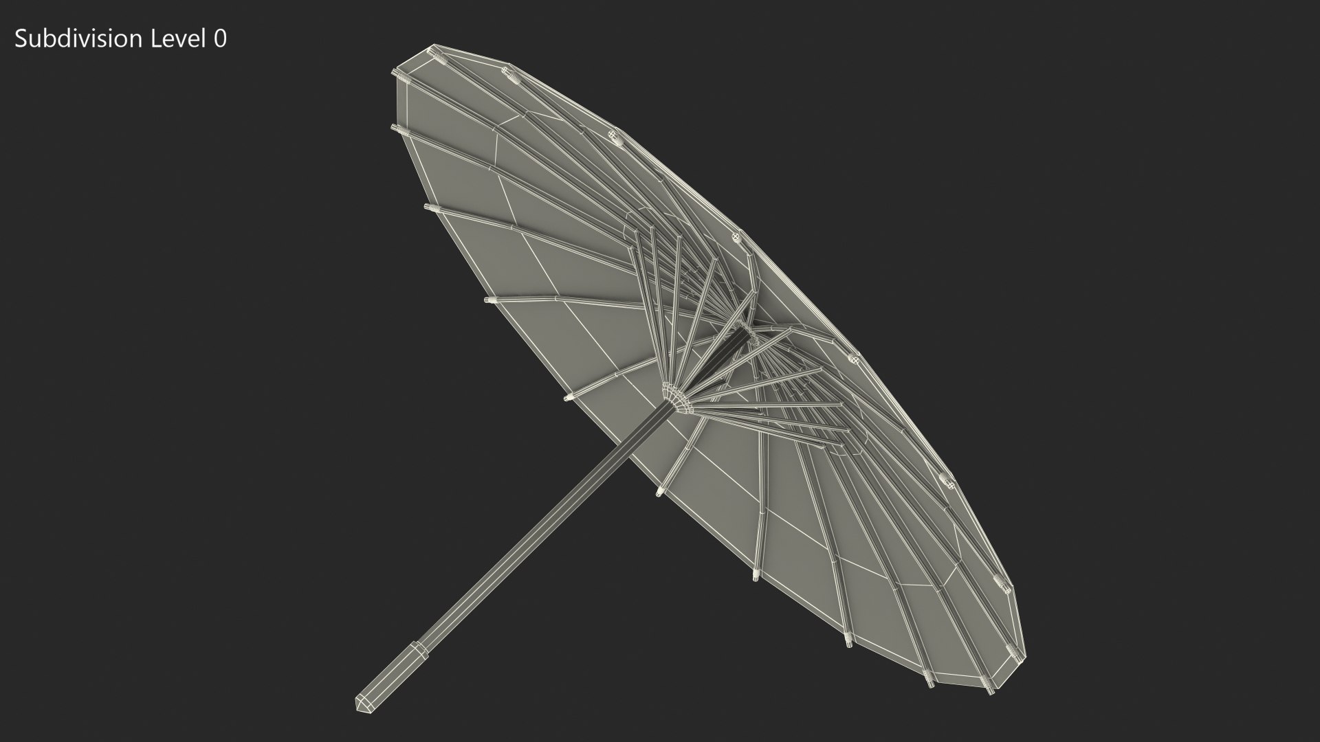 3D Traditional Chinese Oil Paper Umbrella - TurboSquid 1782463
