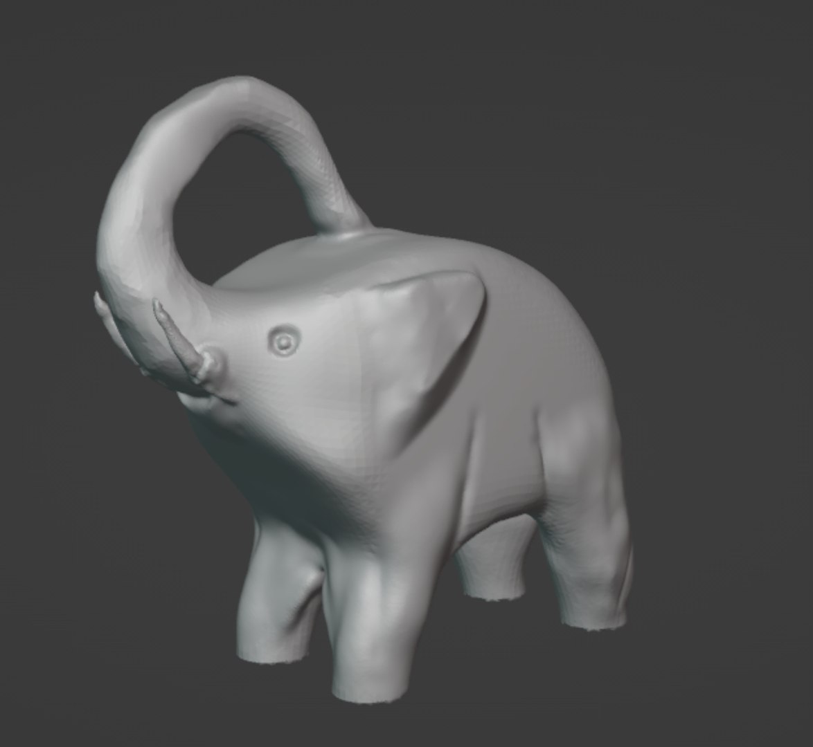 Cute Elephant Model - TurboSquid 1970001
