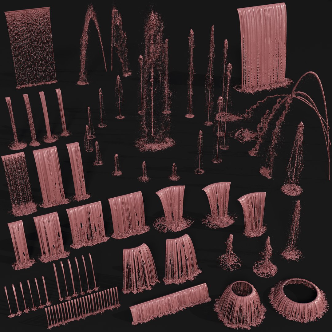 Water Collection 53 Models Model - TurboSquid 2195659