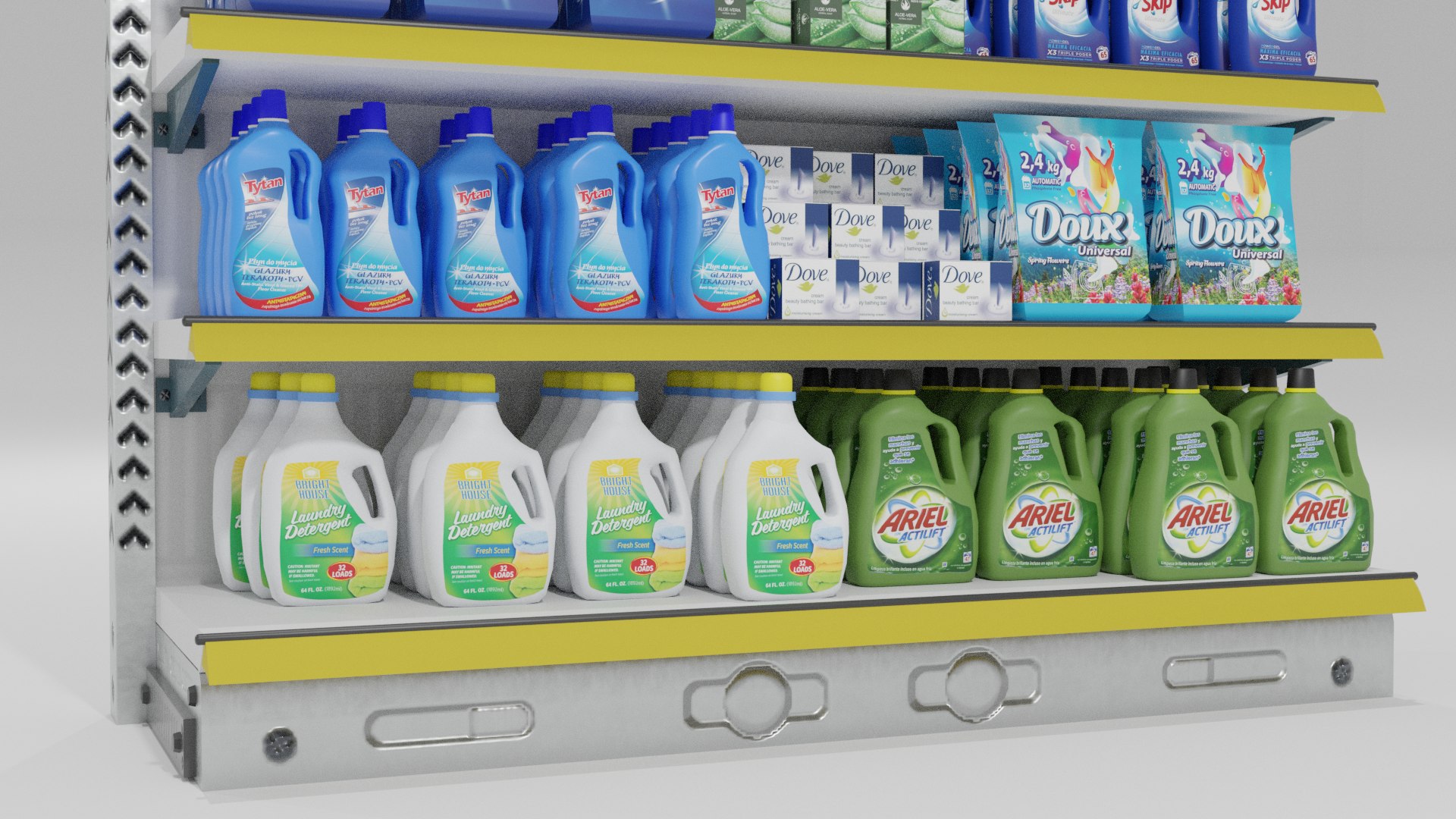 Supermarket Shelf Model - TurboSquid 1980577