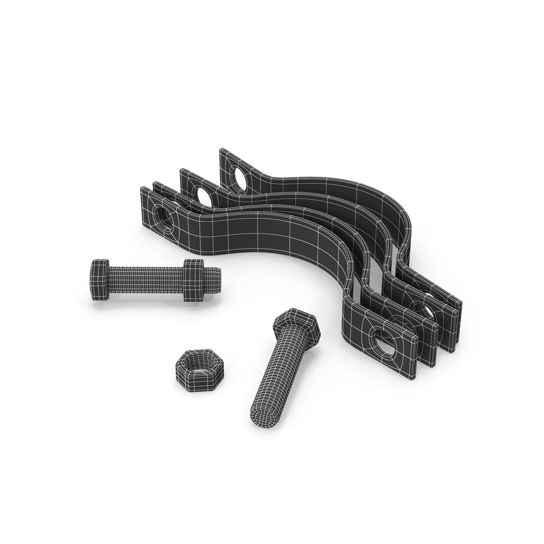 3D Pipe Clamp - TurboSquid 2150953