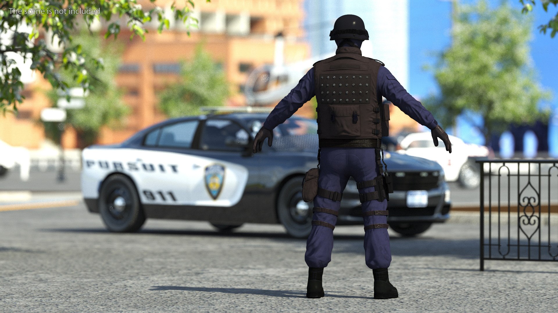 3D Model Swat Officer - TurboSquid 2132427