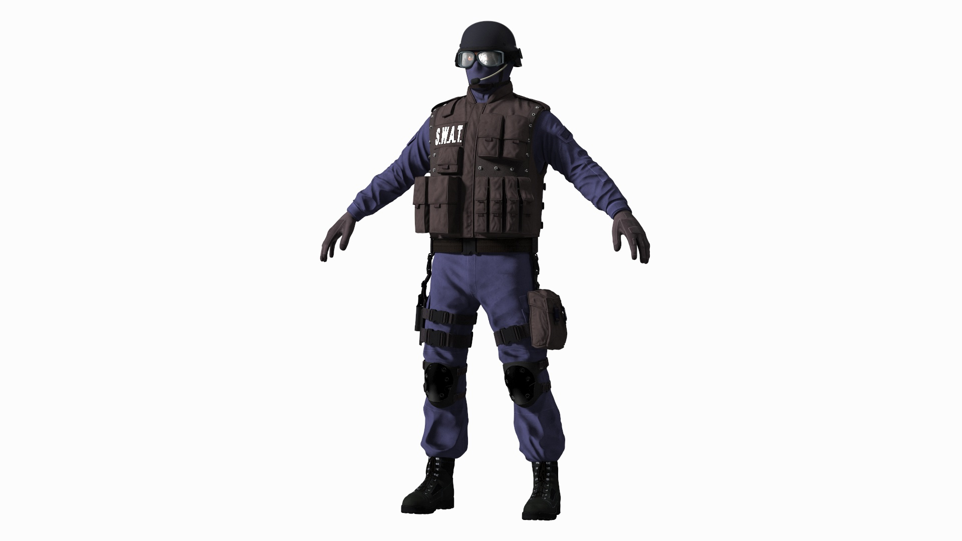 3D Model Swat Officer - TurboSquid 2132427