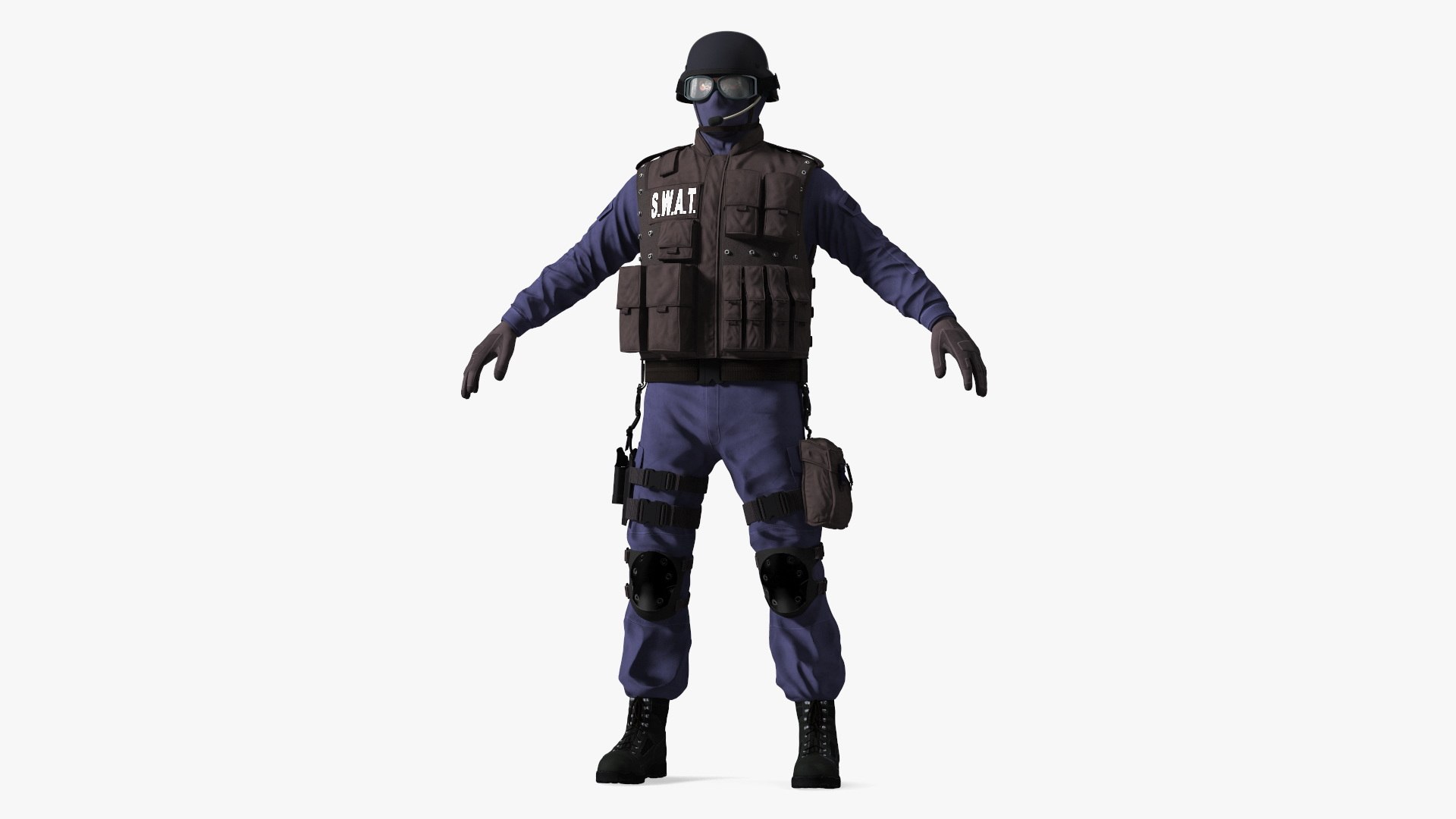 3D Model Swat Officer - TurboSquid 2132427