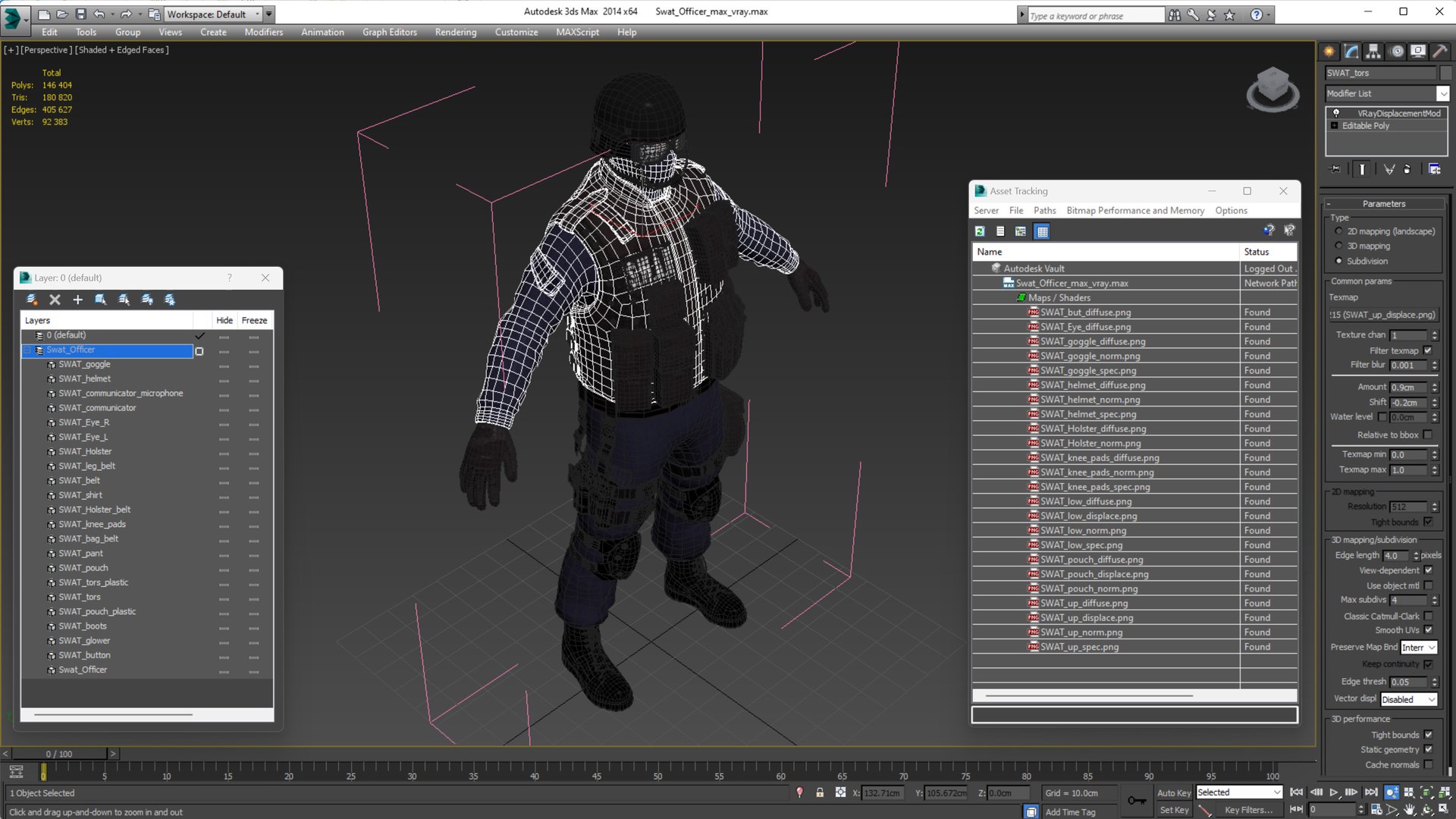 3D Model Swat Officer - TurboSquid 2132427