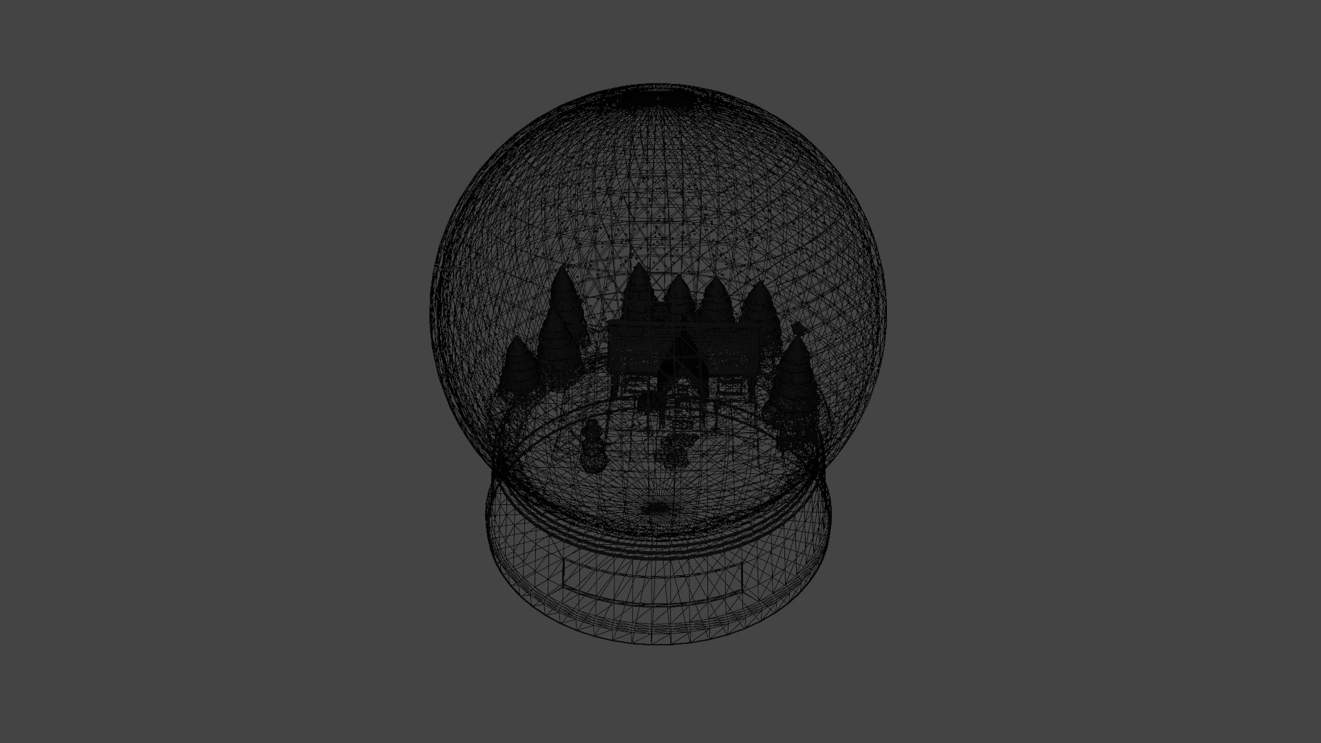 3D Snow Globe Low Poly High Quality 3D Model - TurboSquid 2259144