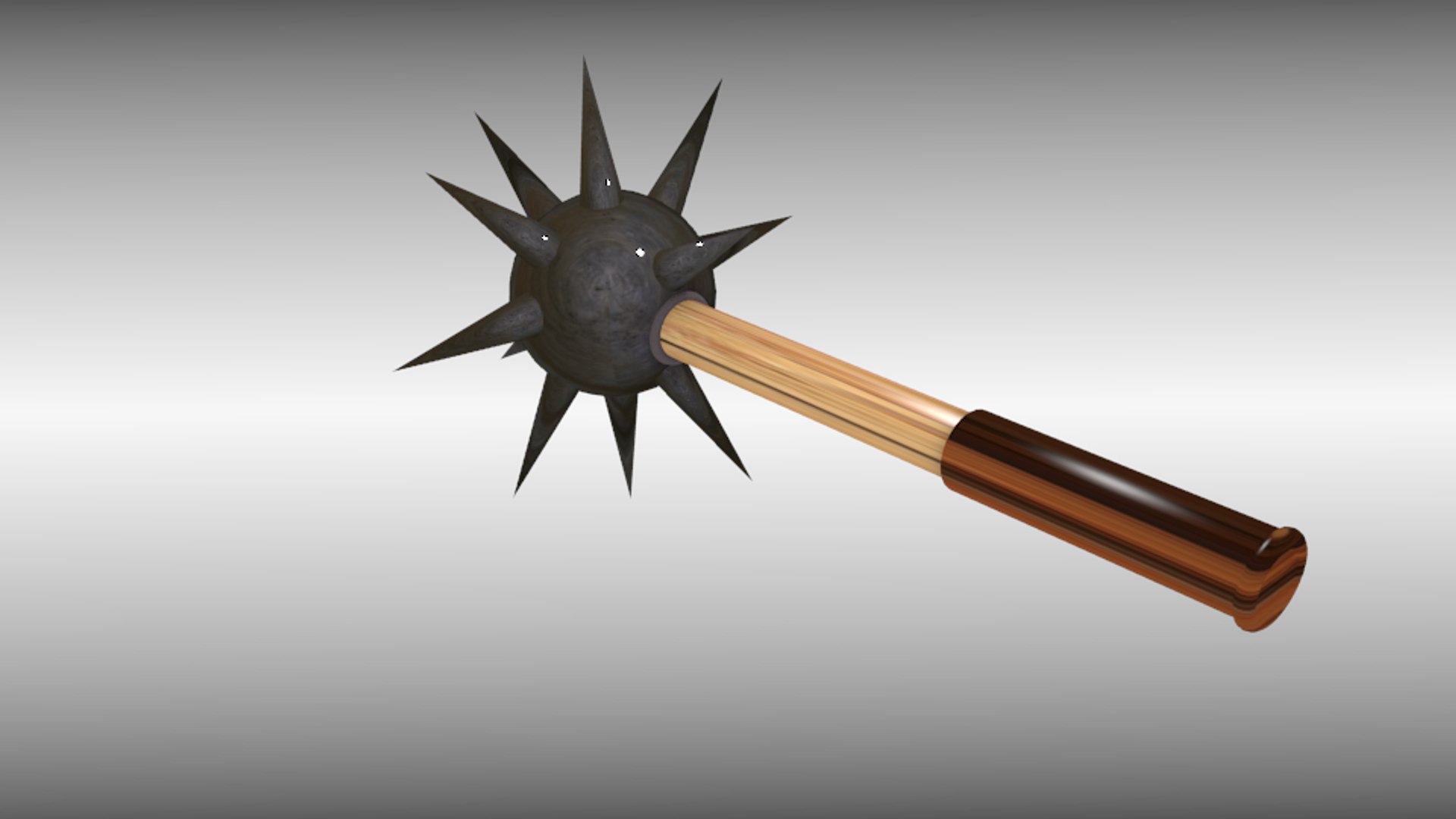 Free 3ds Mode Medieval Spiked Mace