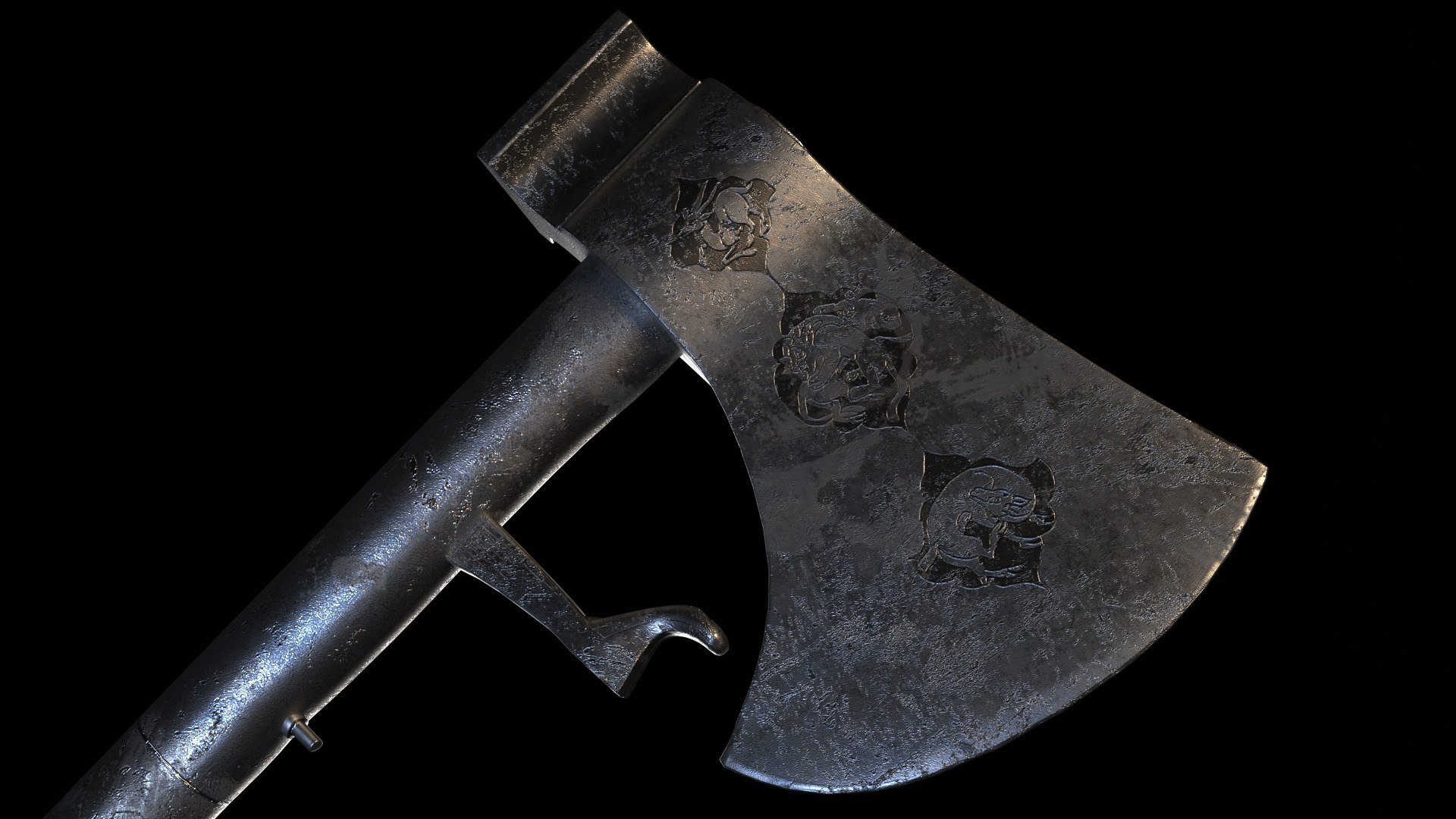3D model Medieval Ottoman Axe - TurboSquid 2124119