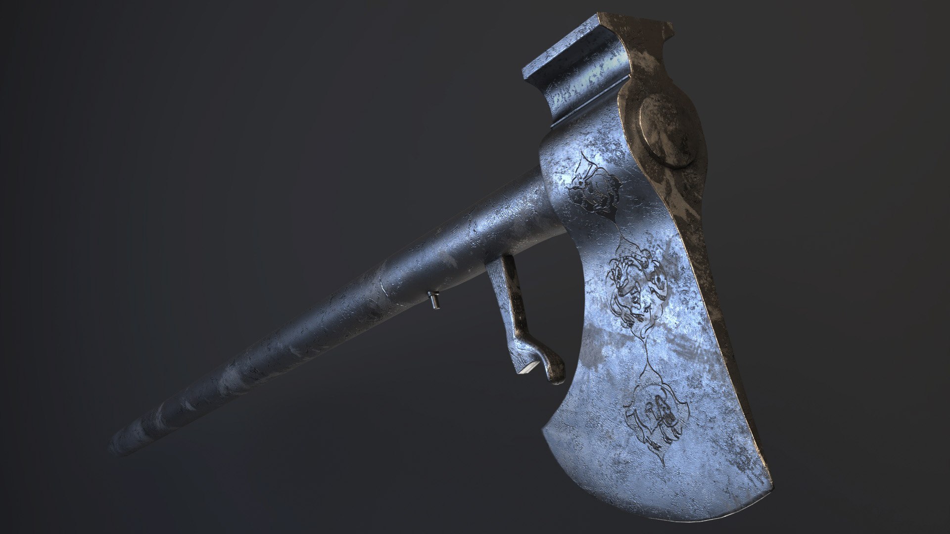 3D model Medieval Ottoman Axe - TurboSquid 2124119