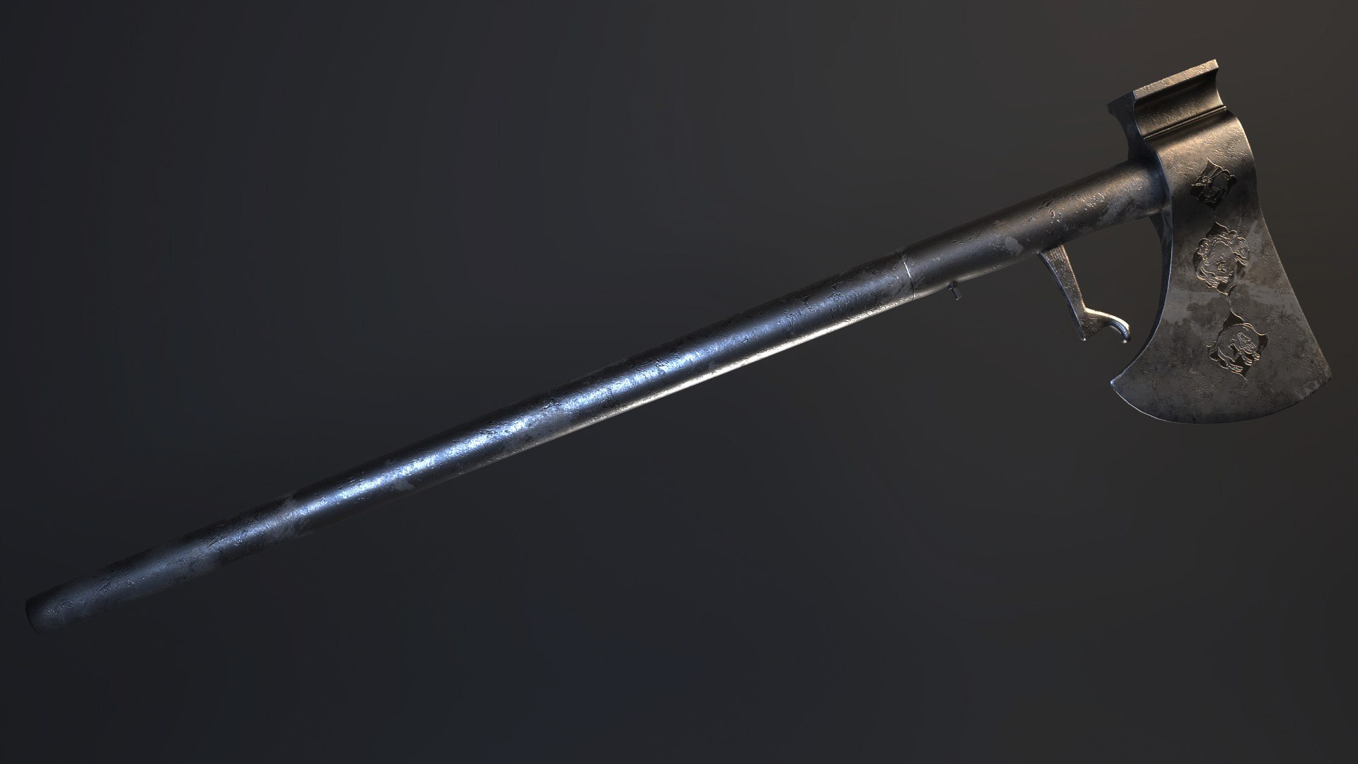 3D model Medieval Ottoman Axe - TurboSquid 2124119