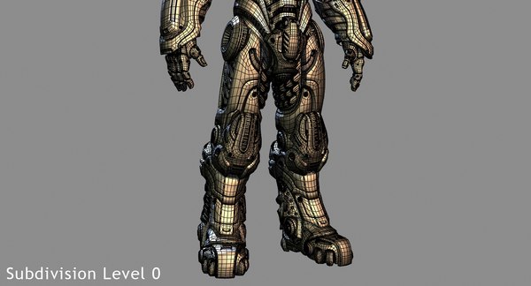 sci fi power armor 3d max