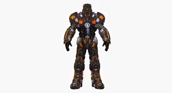 sci fi power armor 3d max