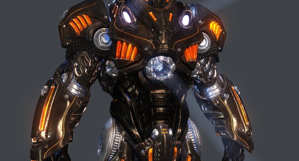 sci fi power armor 3d max