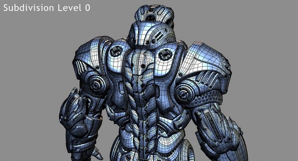 sci fi power armor 3d max