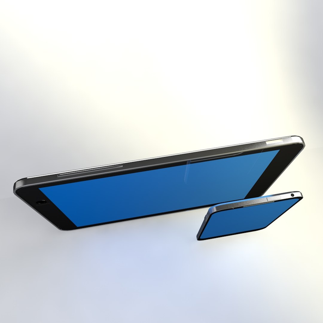 3d Model Tablet Phone Desktop