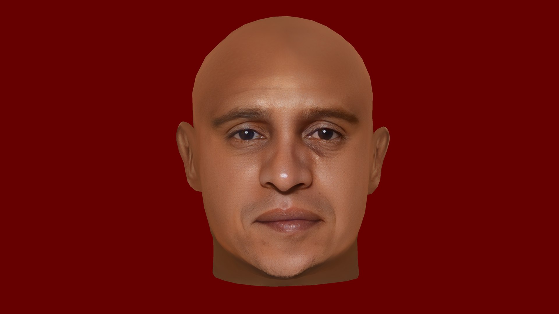 modelo 3d Cabeza de Roberto Carlos - Cabeza de baja poli para juego Low ...