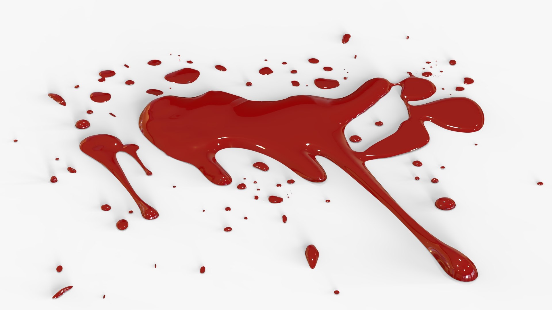 3D red drop splash paint colors - TurboSquid 1450393