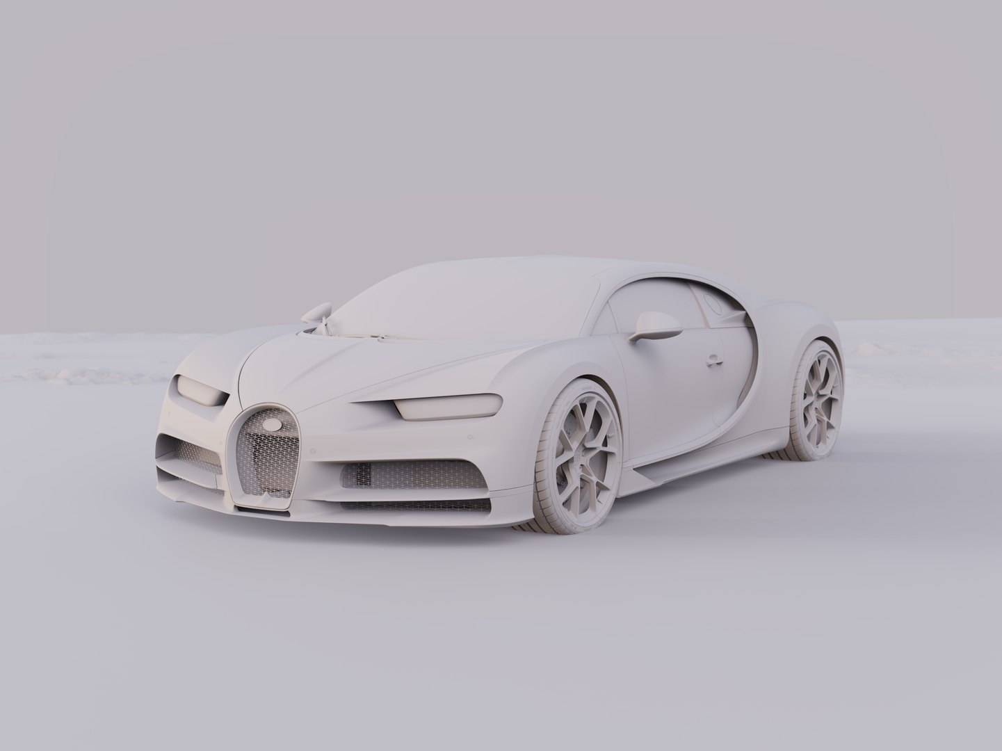 3D Bugatti Chiron Sport - Keyshot 10 Car Exterior Scene - Beach Sunset ...