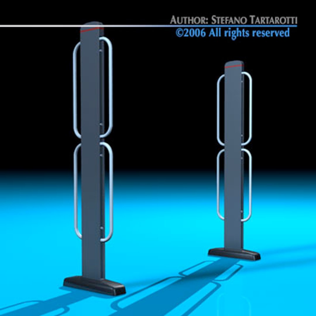 3d Rfid Gate Model