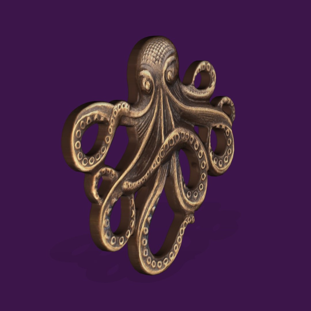 Wall Octopus Fg 3d 3ds
