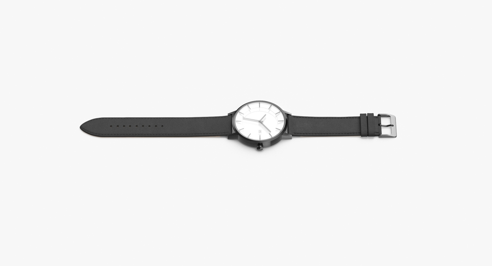 Watch Type 01 Black And Brown 03 Poses 3D - TurboSquid 2209622