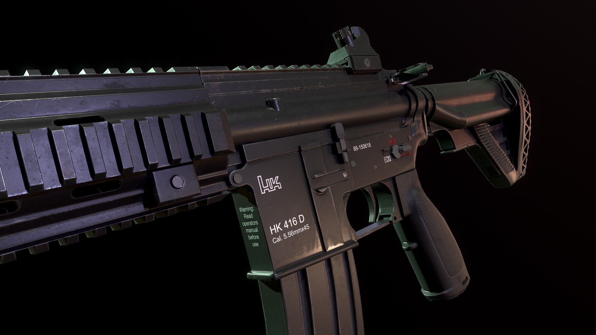 HK 416 M27 Weapon 3D Model - TurboSquid 1965845