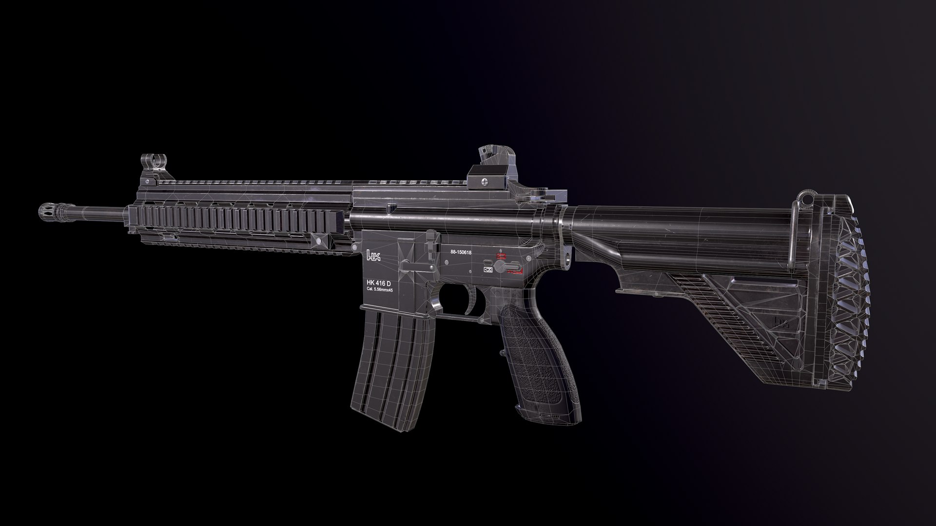 HK 416 M27 Weapon 3D Model - TurboSquid 1965845