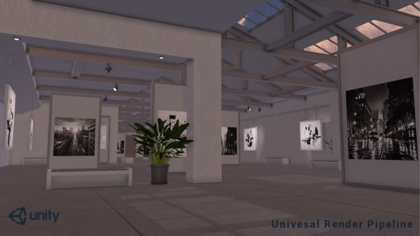 modelo 3d Paquete Unity de galería de arte modular - TurboSquid 2175269