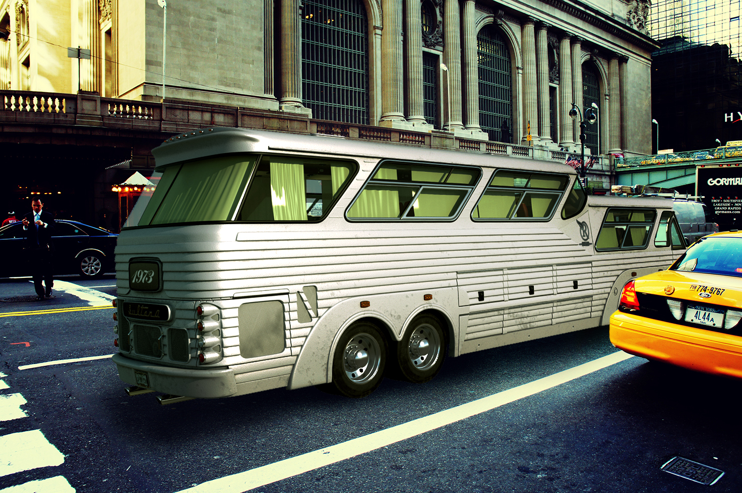 Sultana tm40 1973 bus 3D model - TurboSquid 1421455
