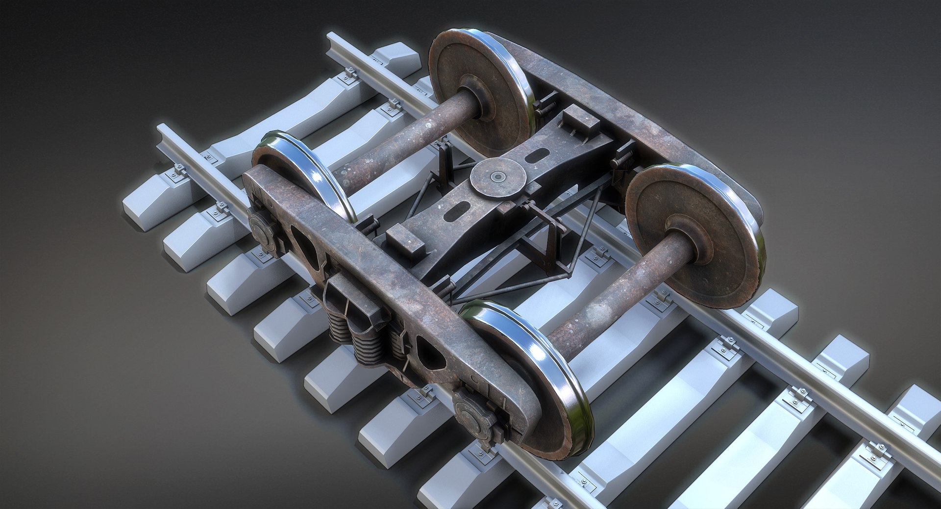 3D Low-poly Cargo Train Bogie - TurboSquid 1192530