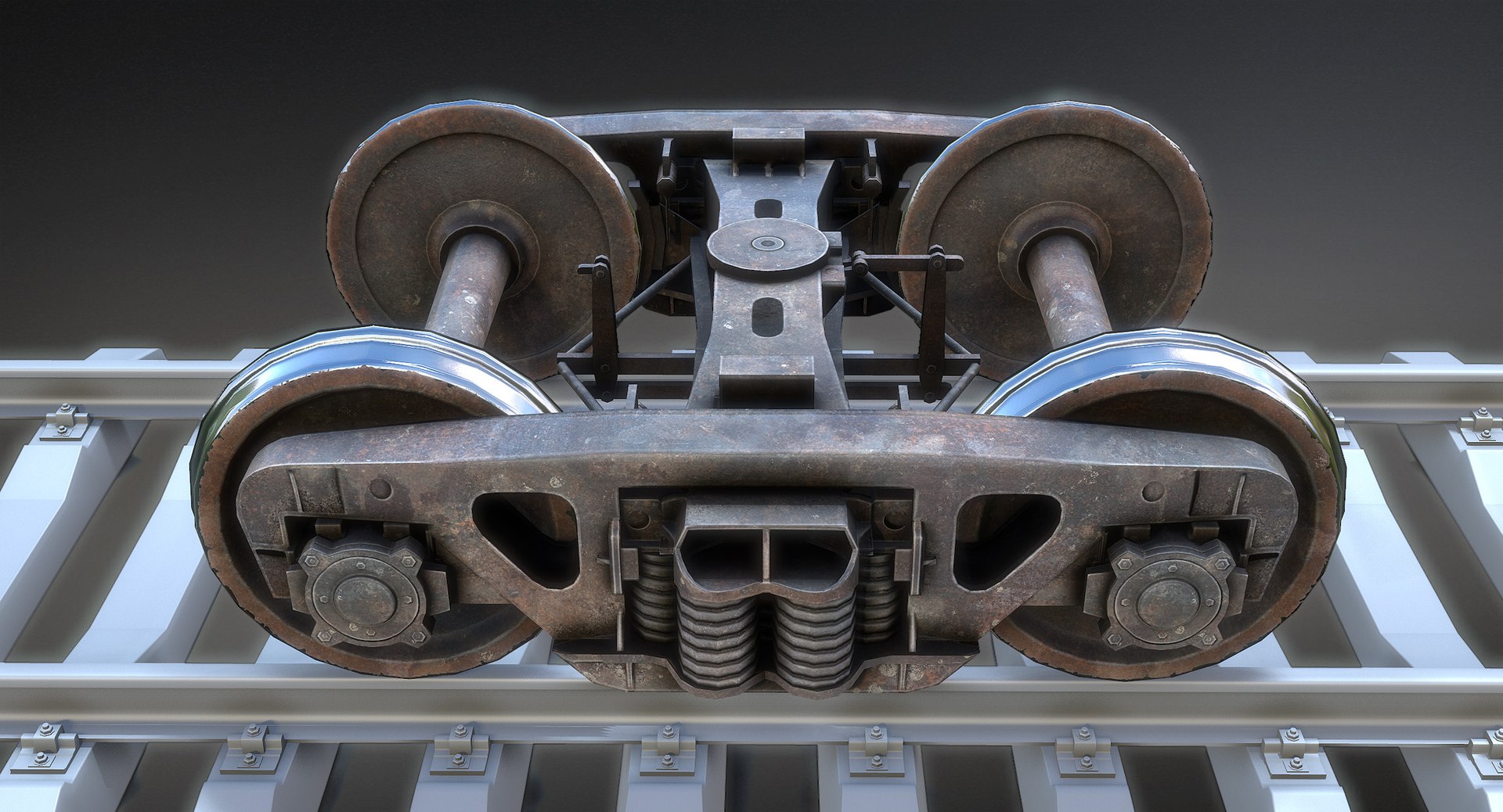 3D Low-poly Cargo Train Bogie - TurboSquid 1192530