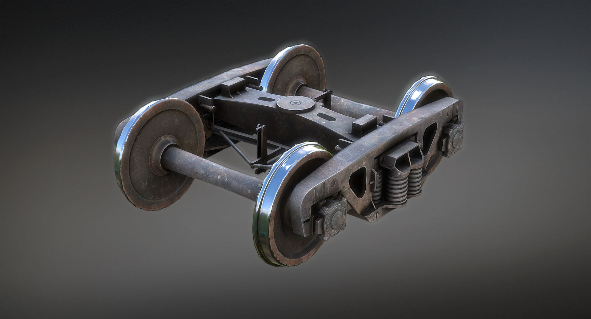 3D Low-poly Cargo Train Bogie - TurboSquid 1192530