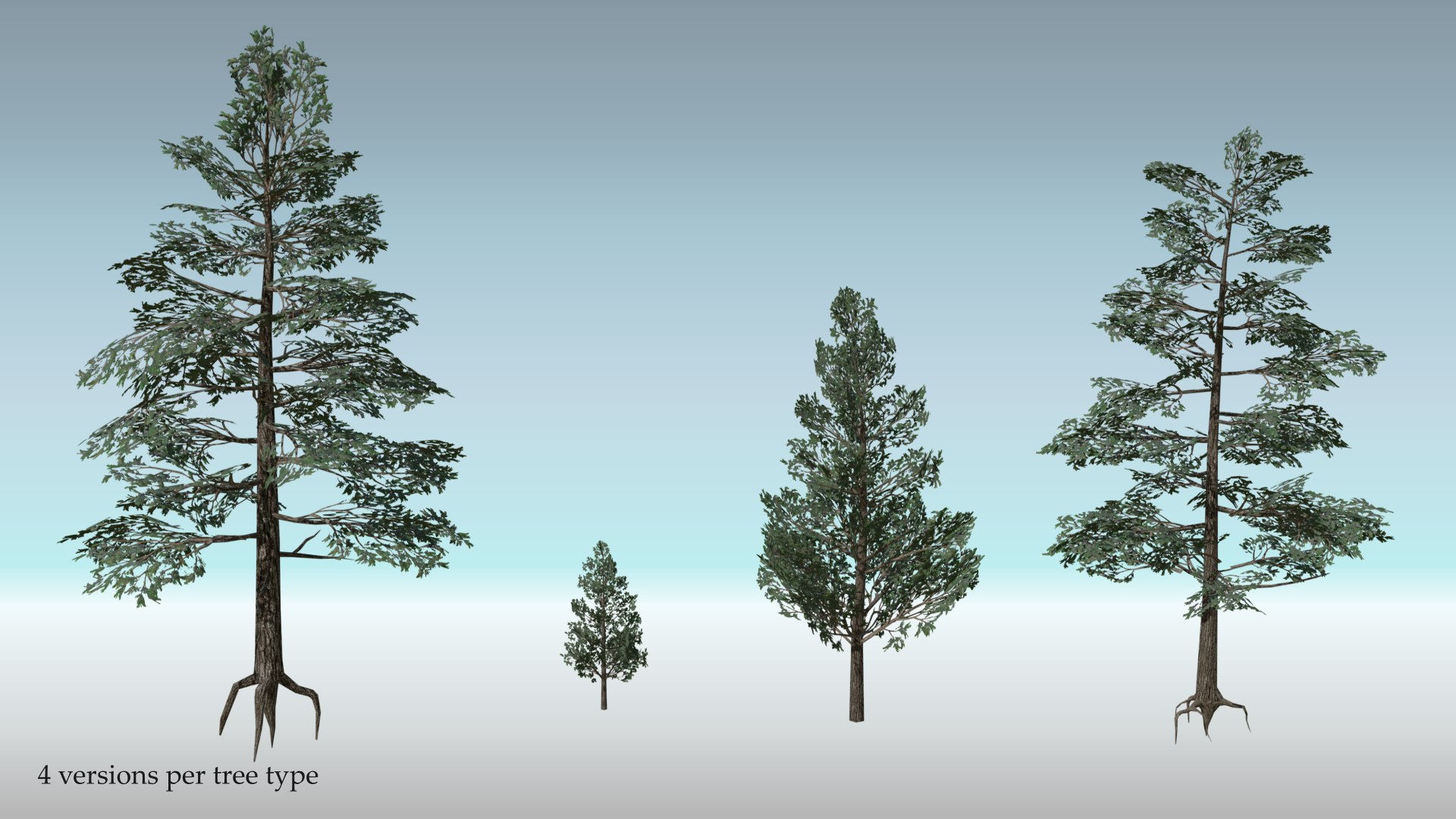 3D Trees Collection 01 - North European Forest Model - TurboSquid 2184330