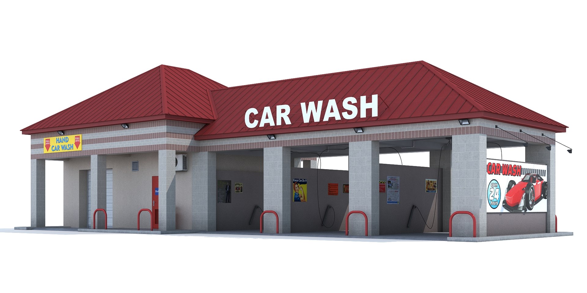 3d Model Car Wash