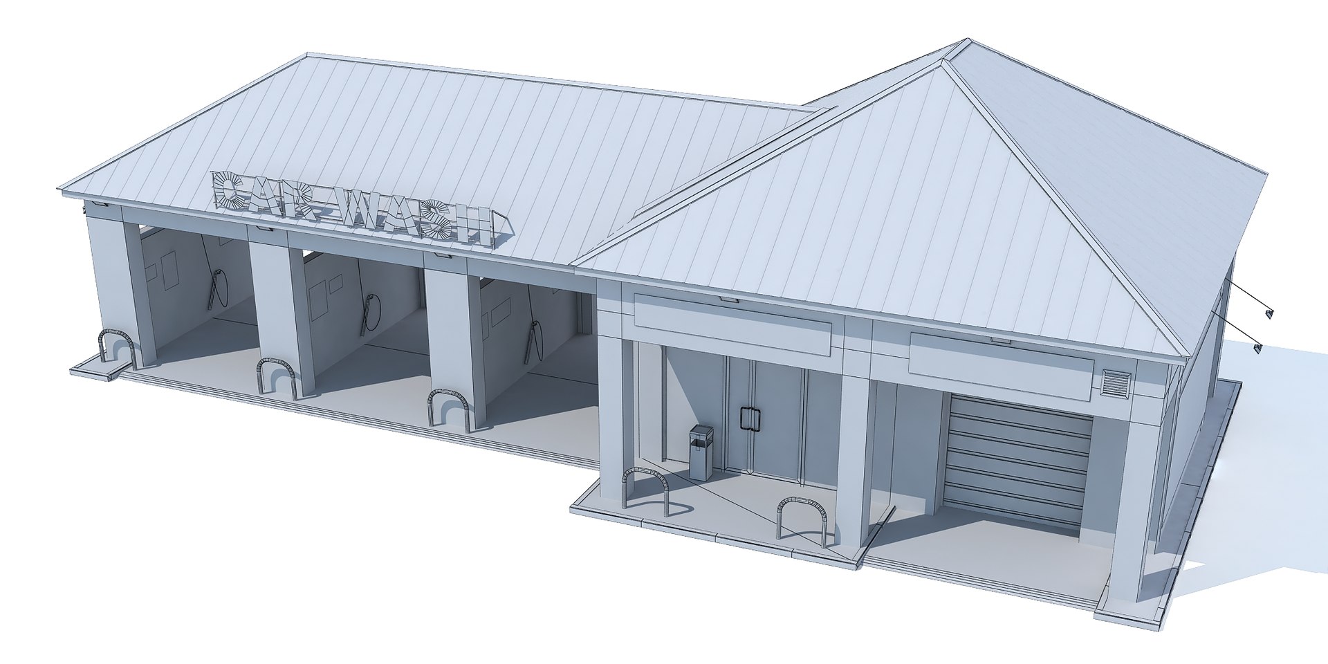 3d Model Car Wash