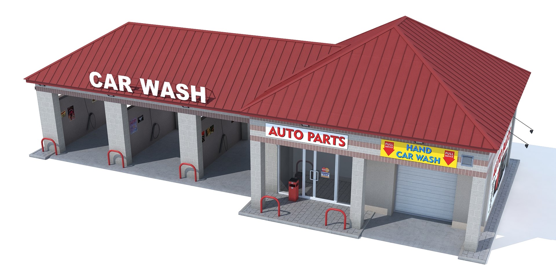3d Model Car Wash