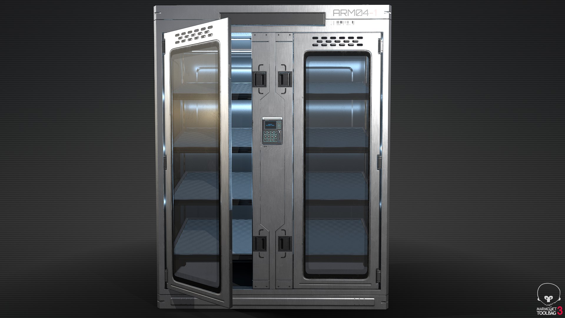 Ready Sci-fi Locker Pbr Model - TurboSquid 1490858