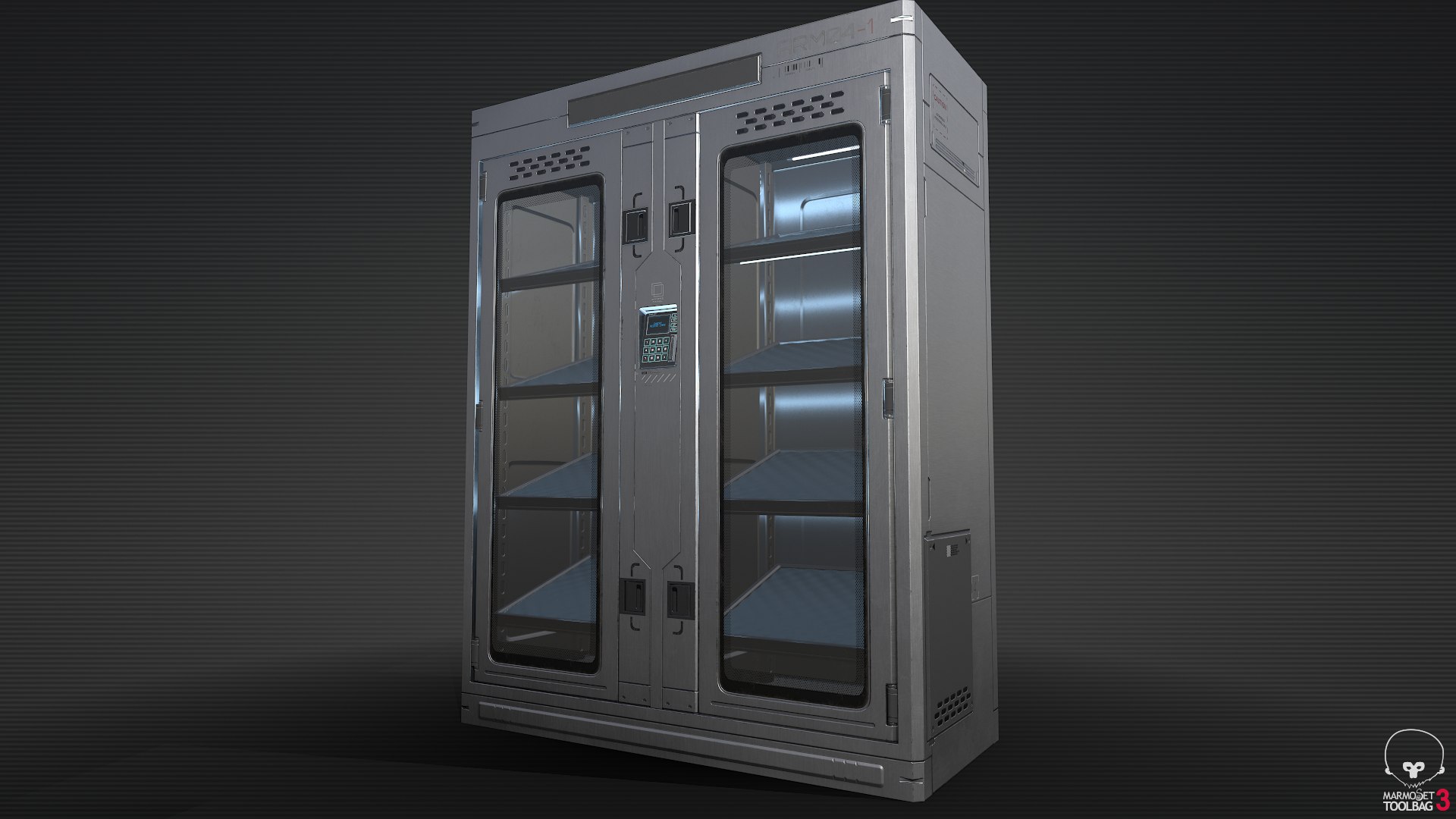 Ready Sci-fi Locker Pbr Model - TurboSquid 1490858