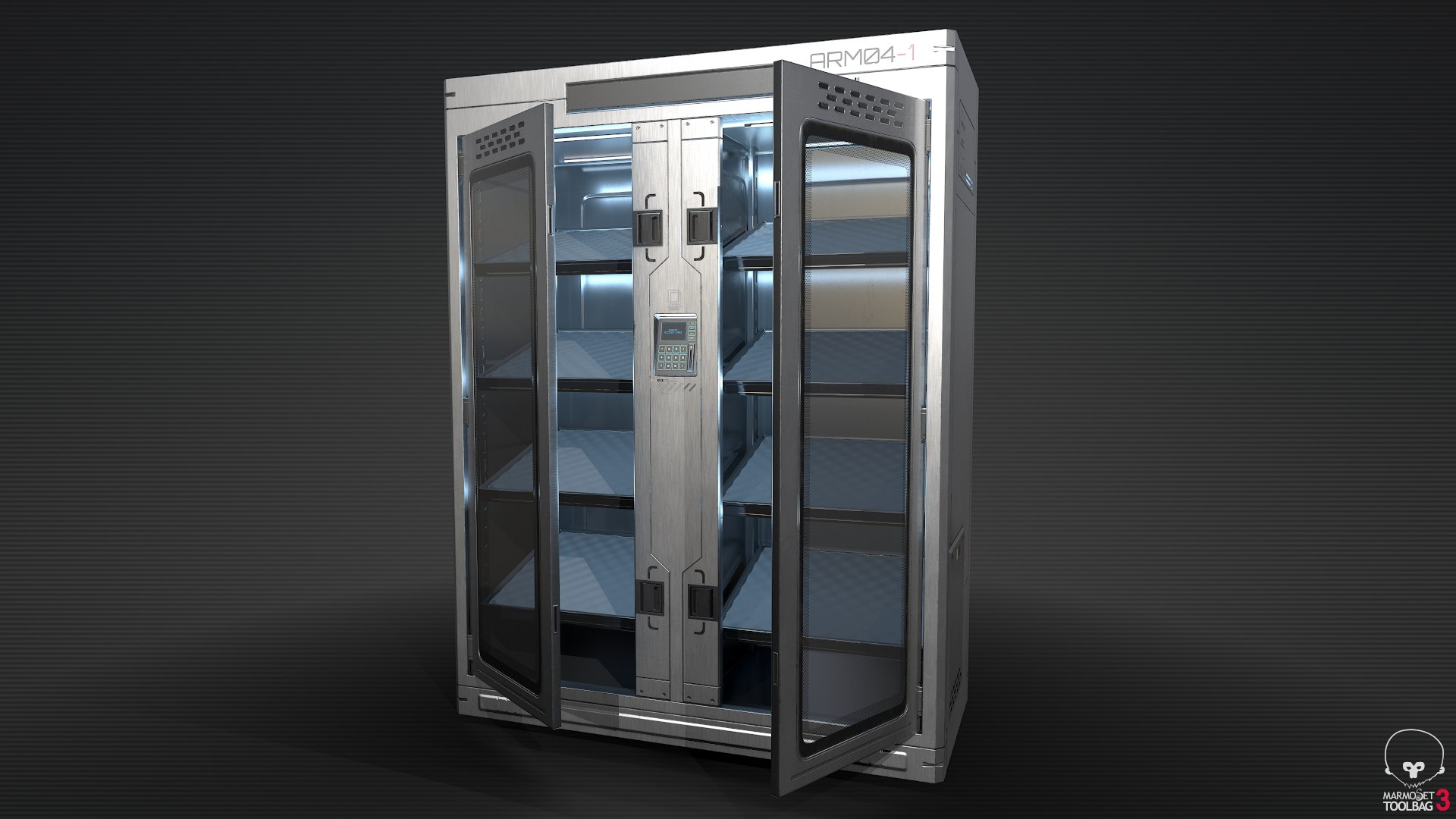 Ready Sci-fi Locker Pbr Model - TurboSquid 1490858