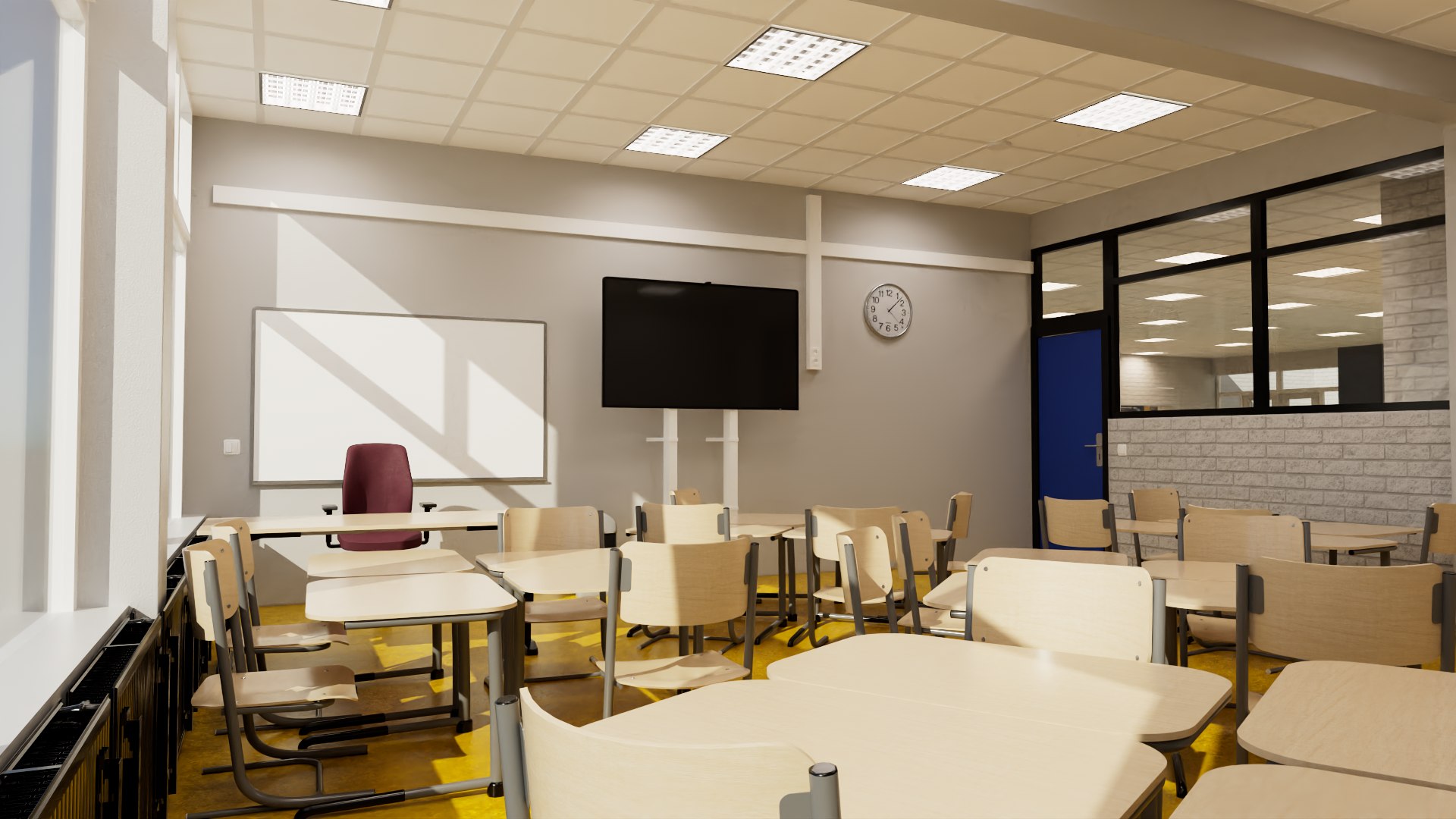 3D model Modern Classroom - TurboSquid 2068214