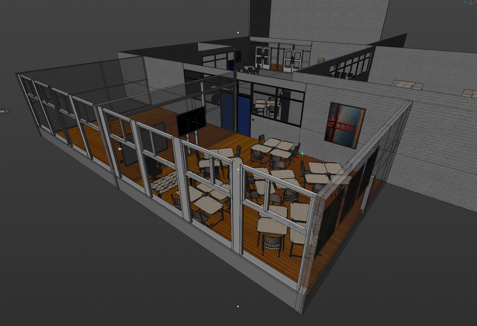 3D model Modern Classroom - TurboSquid 2068214