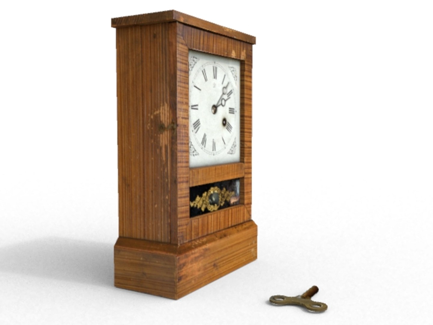 Old Clock 3d 3ds