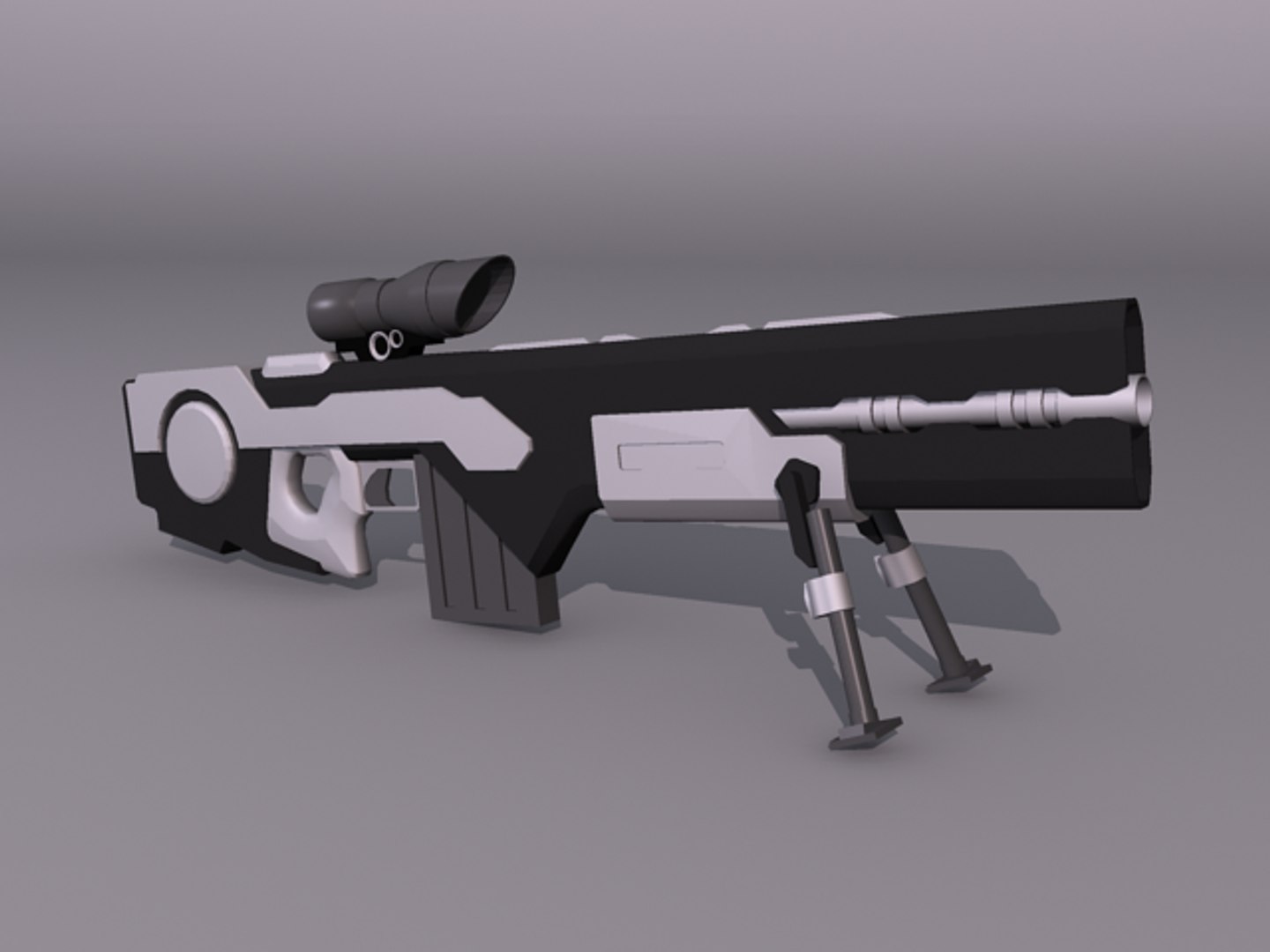Futuristic Sniper Rifle
