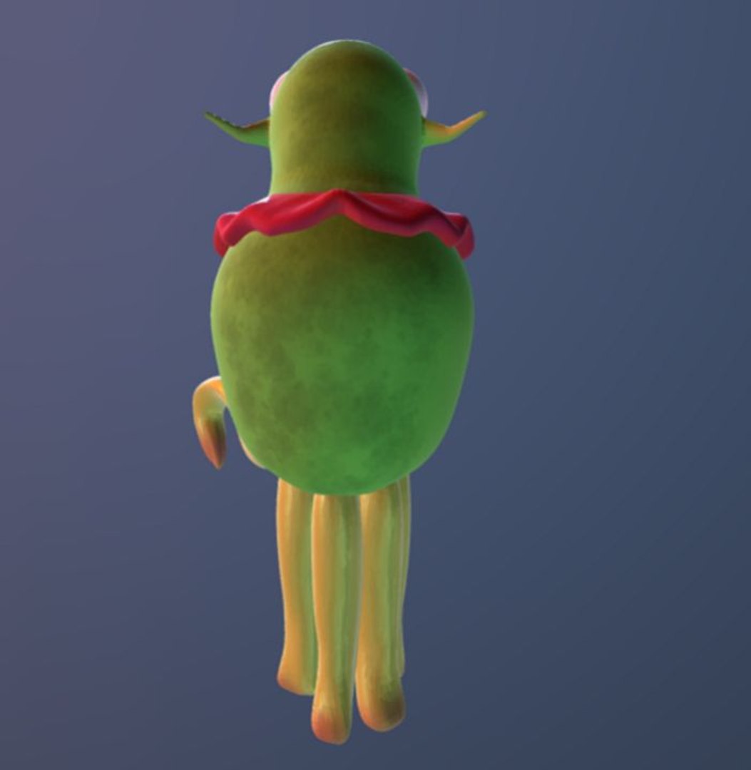 Alien Cartoon 3D Model - TurboSquid 1402184
