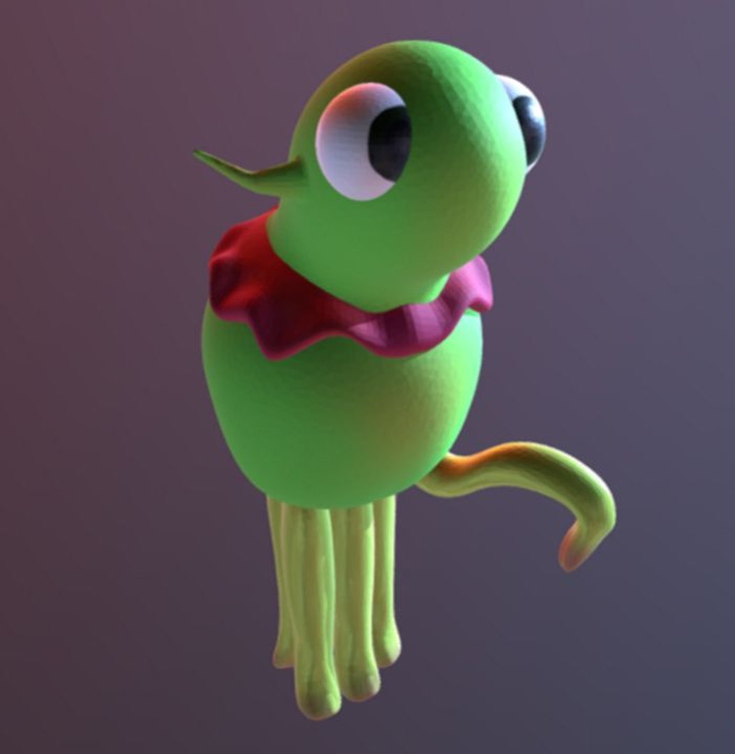 Alien Cartoon 3D Model - TurboSquid 1402184