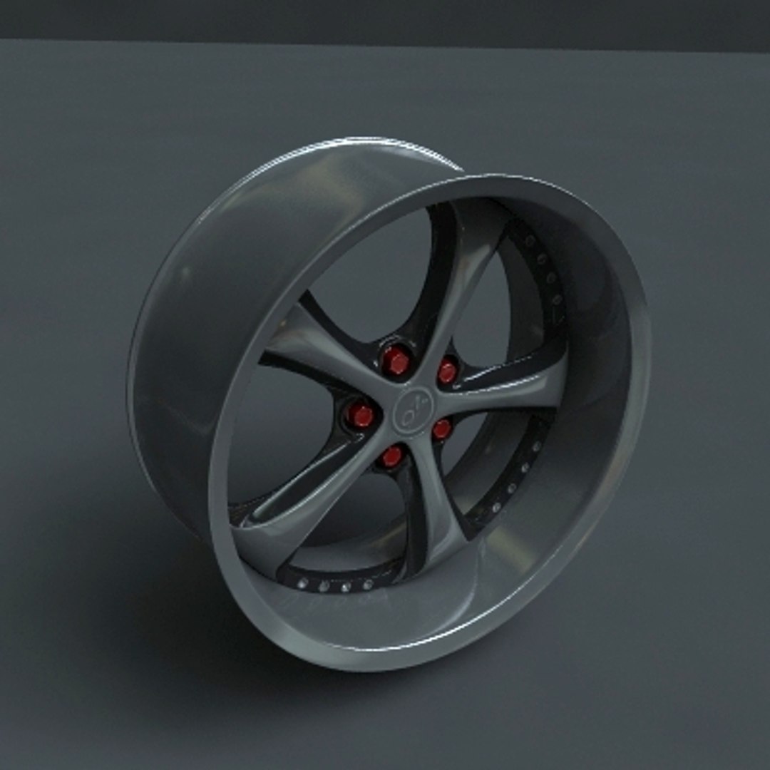 3dsmax Drift Alloy Rim Tire